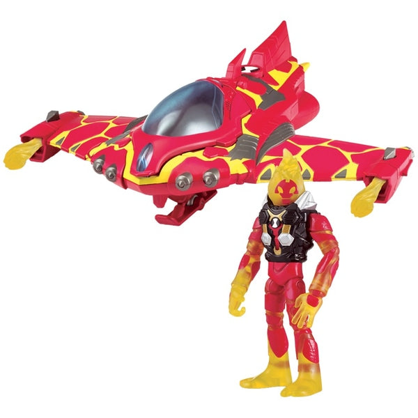 Ben 10 Transforming Vehicle With Figure - Heatblast Rocket Flyer ...